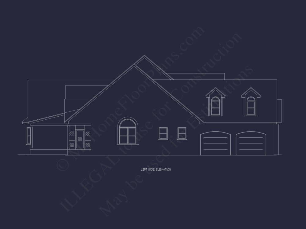 Luxury House Plan with Spacious Floor Plan, CAD Designs & Blueprint