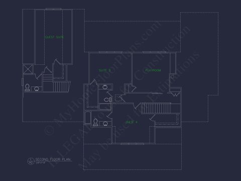 Cape Cod House Plan - 3-Bed, 2.5-Bath, 2,100 SF