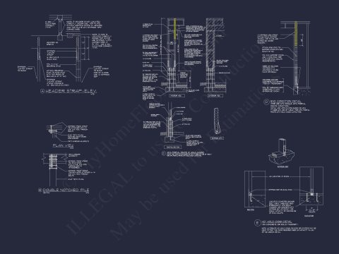 Detailed House Plan With Floor Plans, Blueprints & CAD Designs