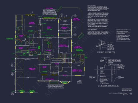 Beautiful House Plan with CAD Blueprints and Unique Designs