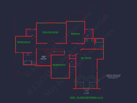 Elegant Traditional House Floor Plan with CAD Blueprints
