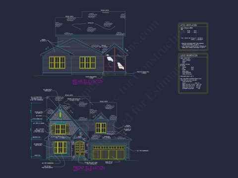 Customizable House Floor Plan: CAD Architecture & Designs
