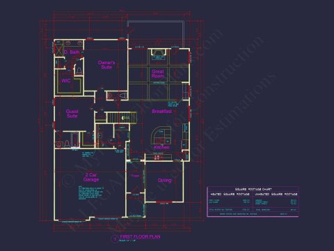 French Country House Plan - 3-Bed, 3-Bath, 2,800 SF
