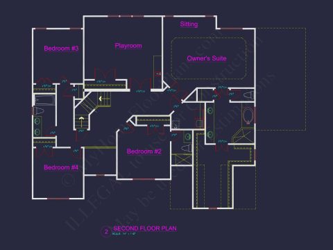 Modern Craftsman House Plan: Architectural Blueprint Designs