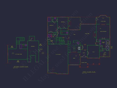 Classic House Floor Plan with Basement | Architectural Designs