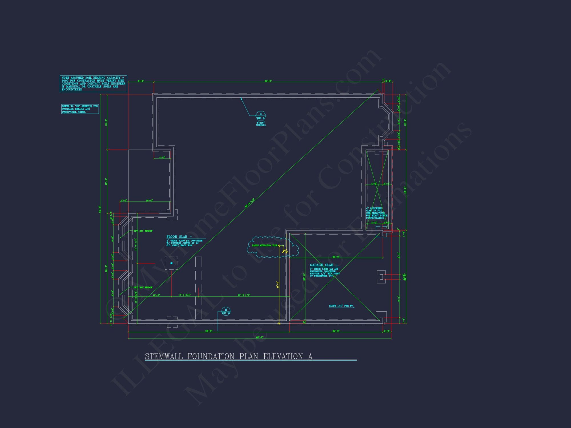 Traditional House Plan with CAD Blueprint | Spacious 54' x 54' Design