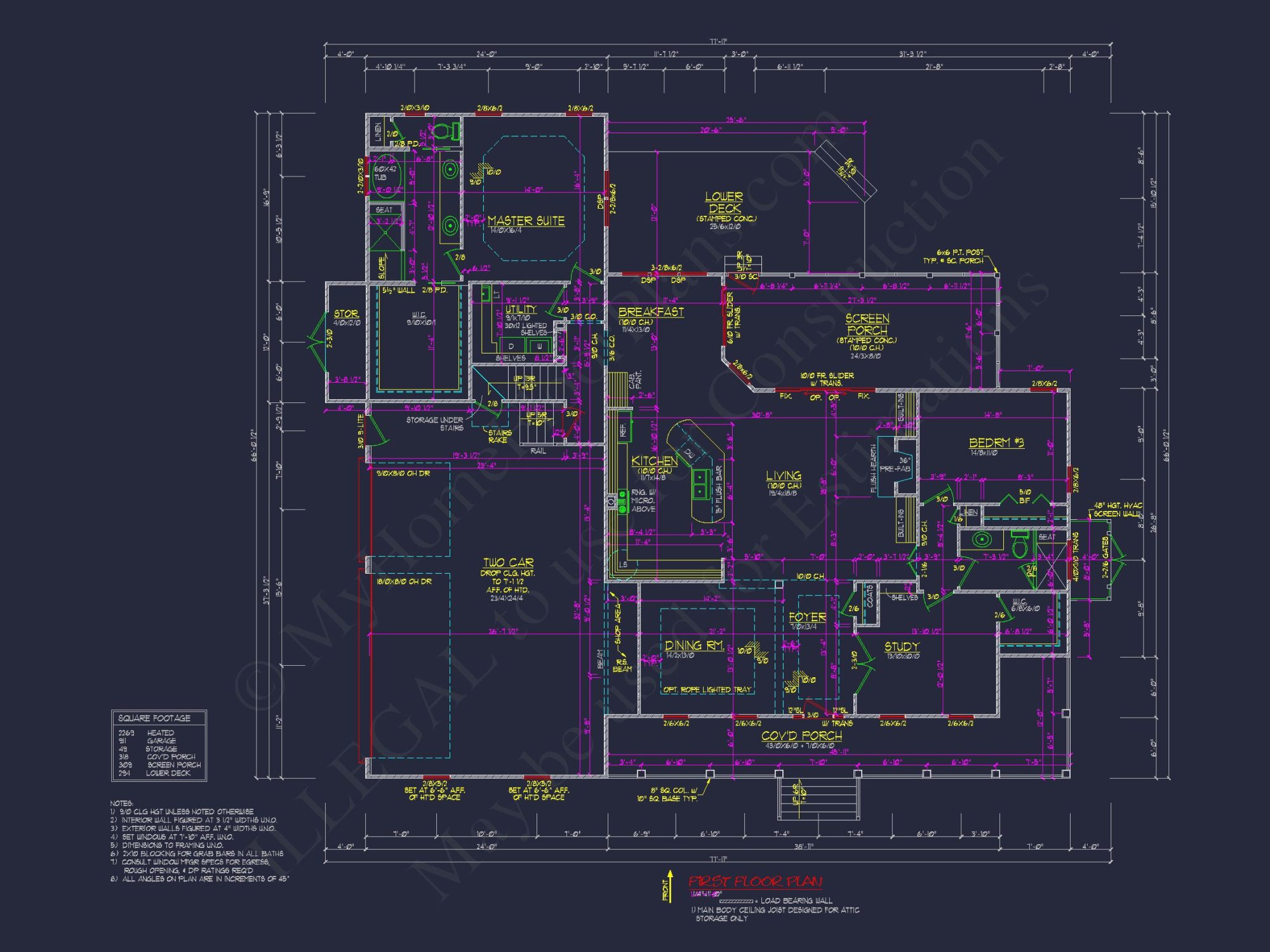 Traditional Craftsman House Plan with Blueprint & CAD Designs