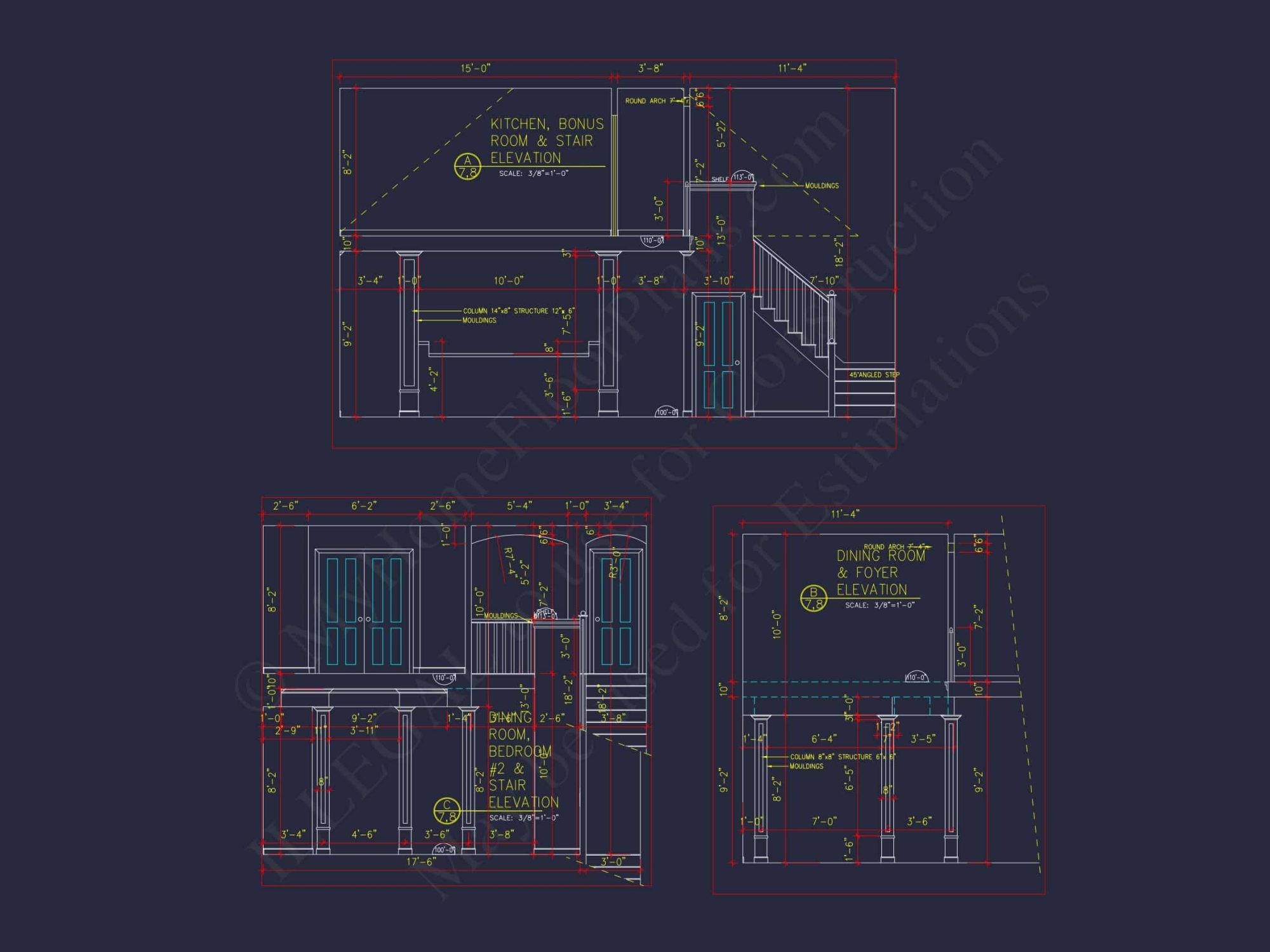 Customizable House Plan with 3 Bedrooms, Basement & CAD Designs