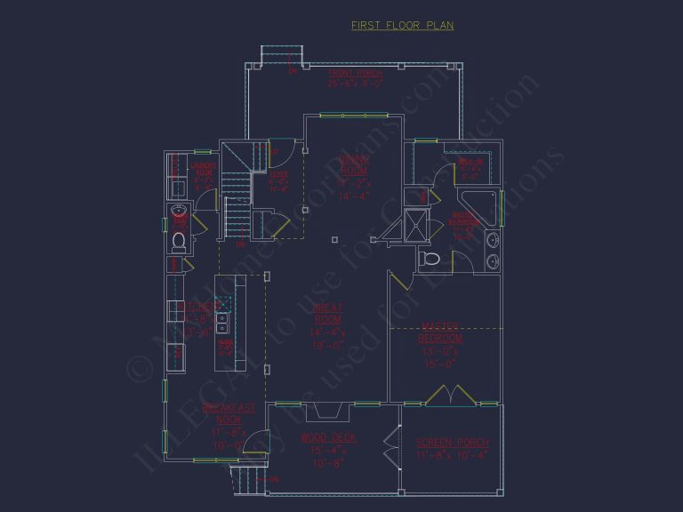 Customizable House Plan with 3 Bedrooms, Basement & CAD Designs