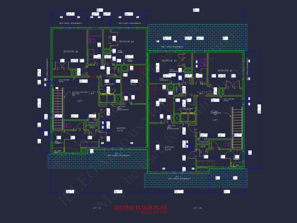 Modern Duplex House Plan with Spacious Floor Designs & CAD Blueprints