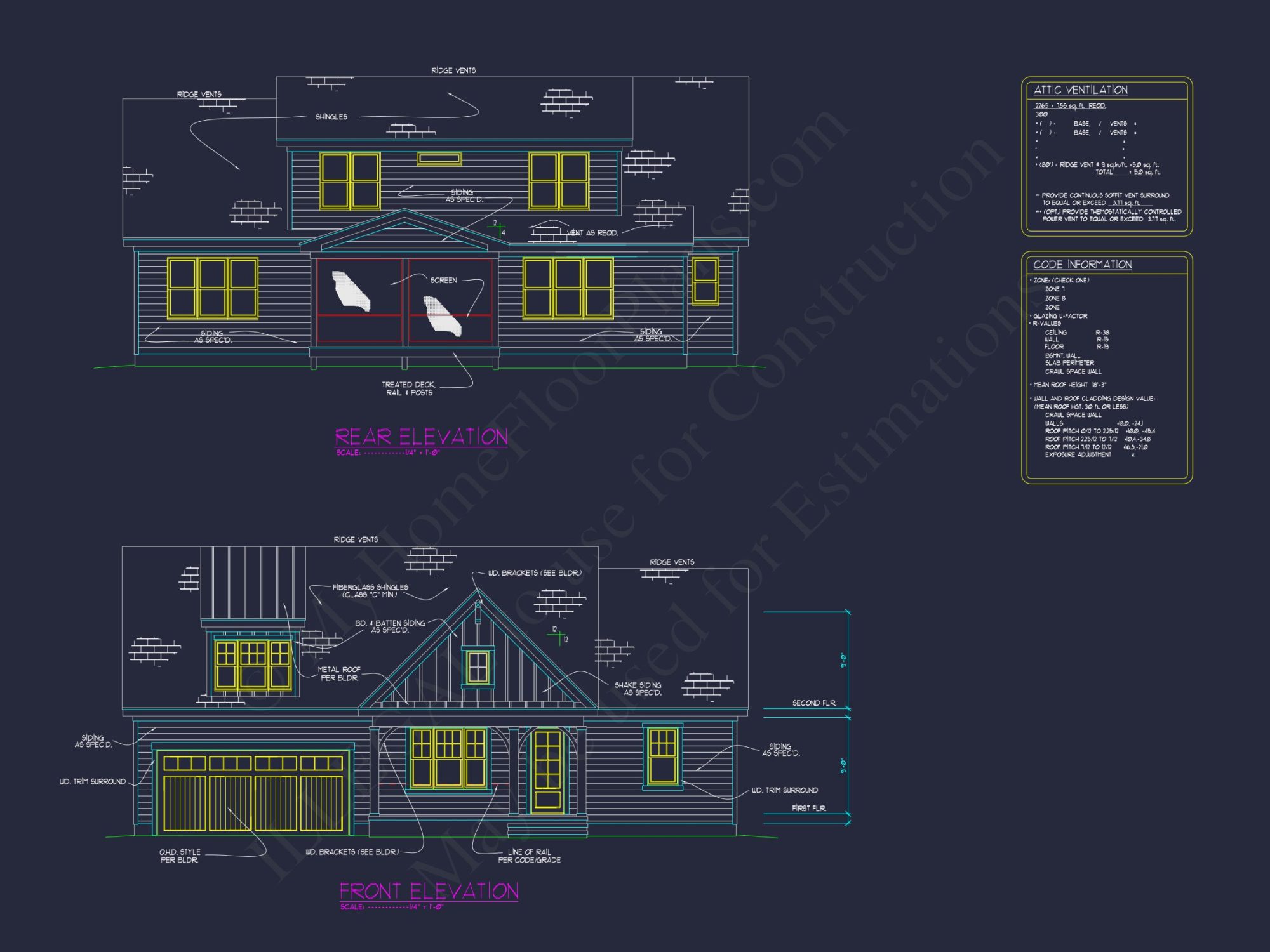 Beautiful House Plan with 2 Floors, Craftsman Designs & CAD