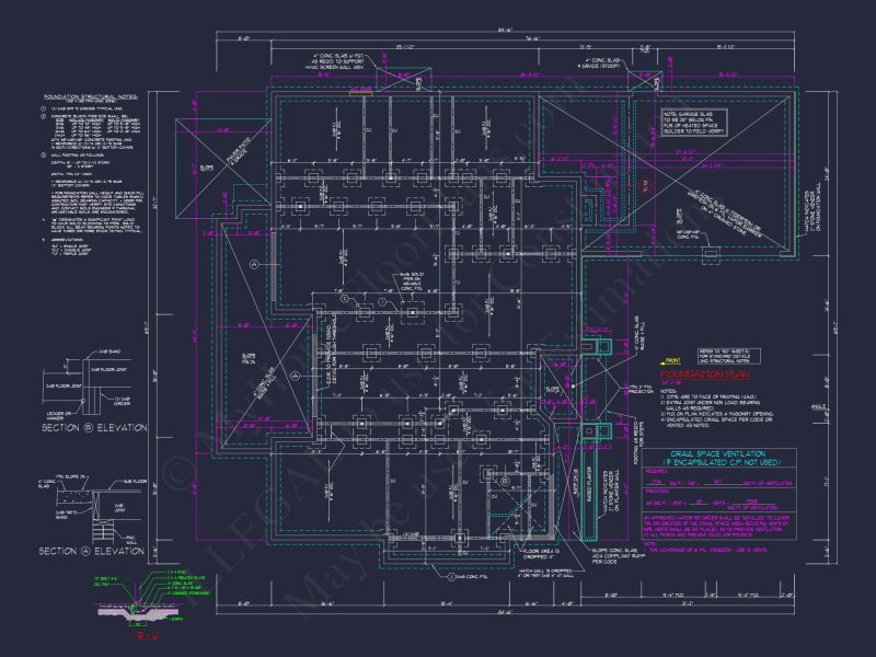 Traditional French Country House Floor Plan Blueprint
