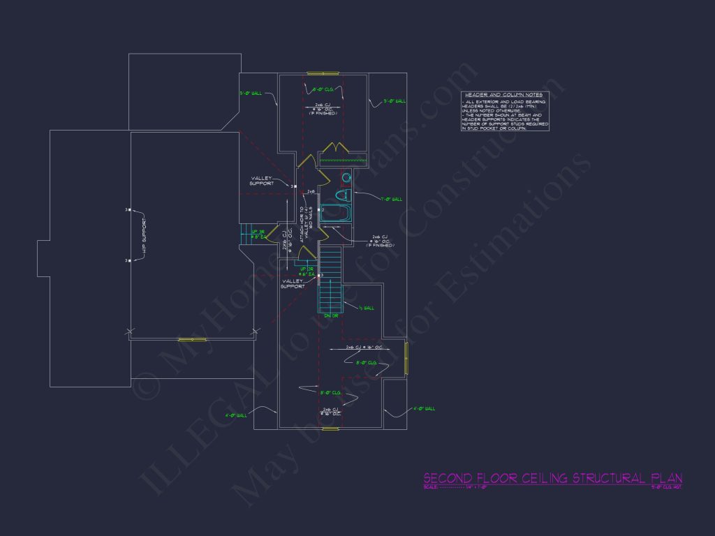Craftsman House Floor Plan with CAD Designs and Blueprints