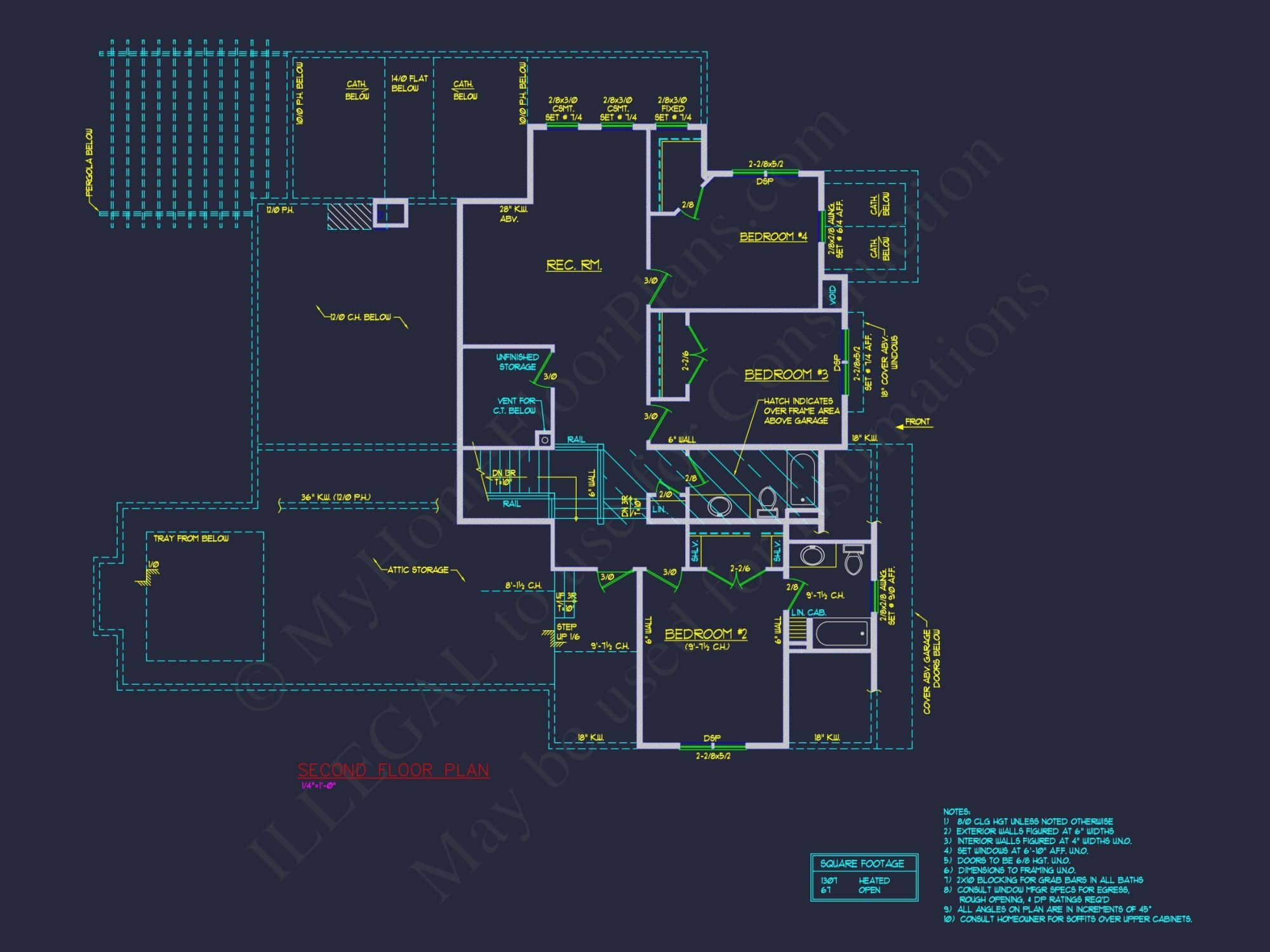 Traditional 2-Story House Plan & Blueprint (4231 Sq Ft) - CAD Designs