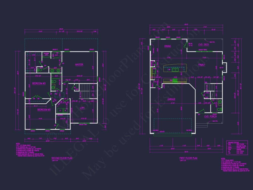 Traditional Colonial Home Plan - 3-Bed, 2.5-Bath, 2,075 SF