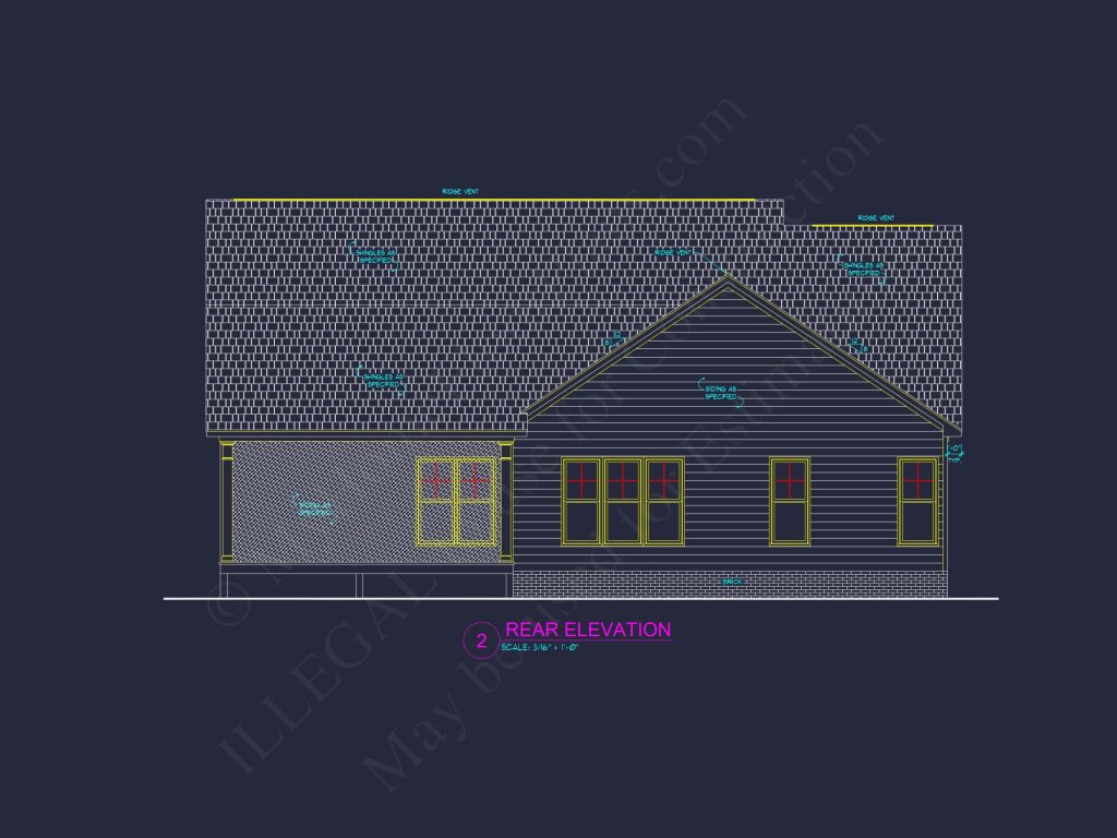 Traditional Farmhouse Plan - 3-Bed, 2.5-Bath, 2,400 SF