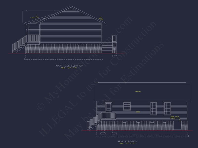 Traditional Ranch Home Plan - 3-Bed, 2-Bath, 1,320 SF