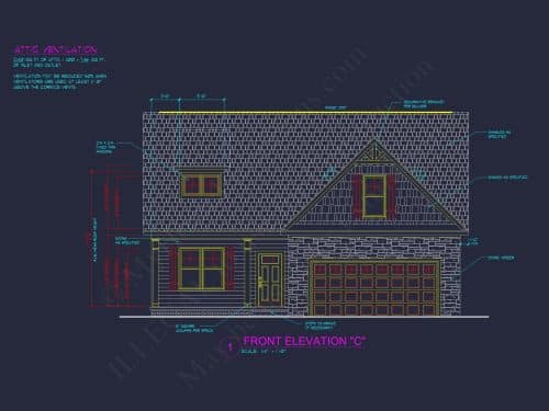 Traditional Ranch Home Plan - 3-Bed, 2-Bath, 1,804 SF