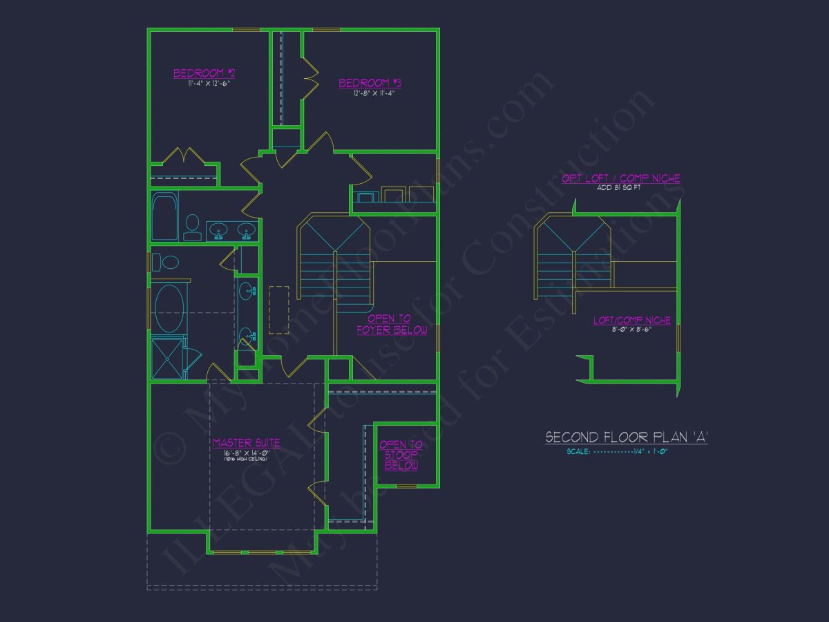 Tudor Revival House Plan - 3-Bed, 2.5-Bath, 2,150 SF