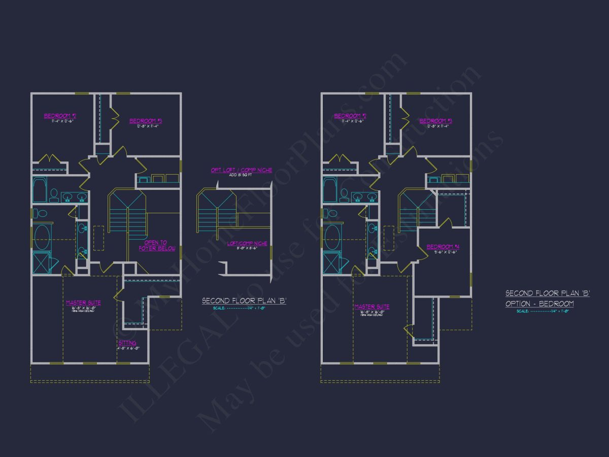 Traditional Home Plan - 3-Bed, 2.5-Bath, 2,150 SF