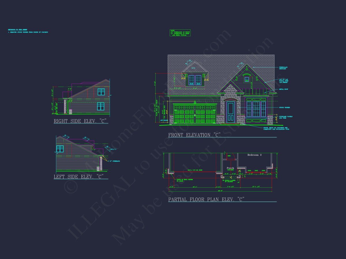 Traditional Cottage Home Plan - 3-Bed, 2.5-Bath, 2,699 SF