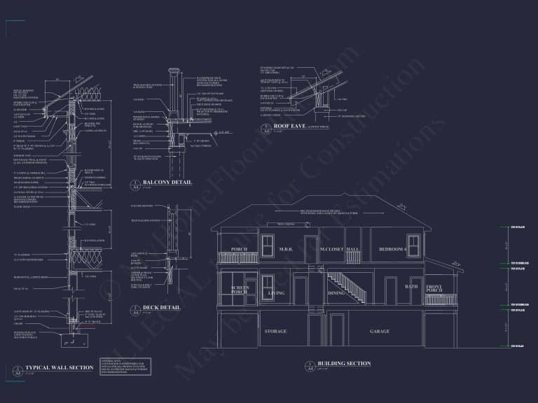 Coastal Home Plan - 4-Bed, 3-Bath, 2,665 SF
