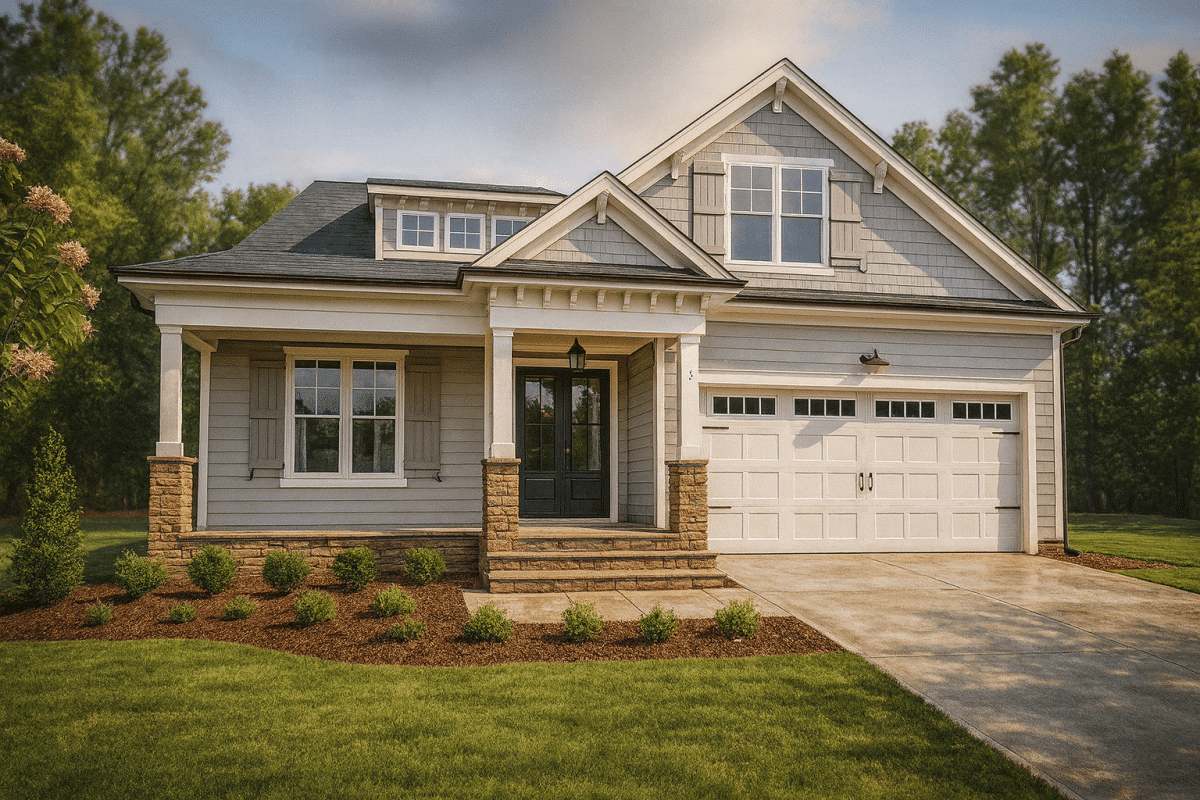 Beautiful House Plan with 2-Story Design, CAD Blueprint