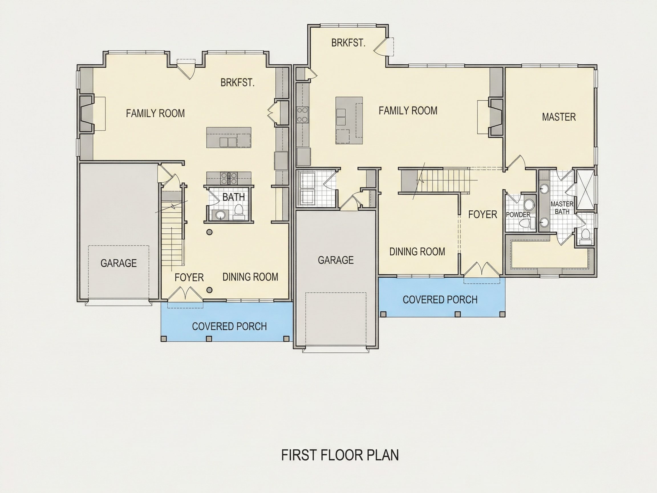 Traditional Suburban Home Plan - 4-Bed, 3-Bath, 2,800 SF